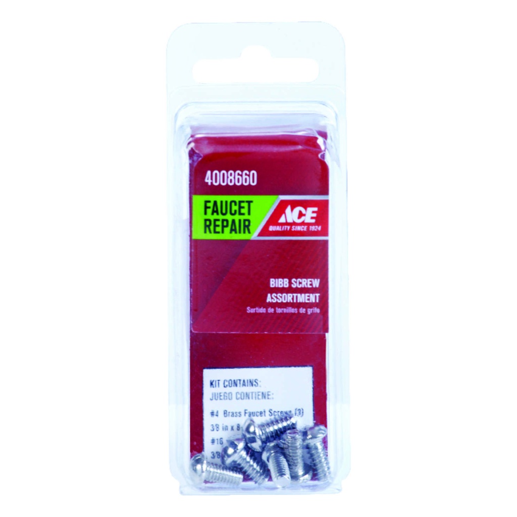 Ace Faucet Screw Assortment for Universal Brass | Ferreteria Maderas 3C