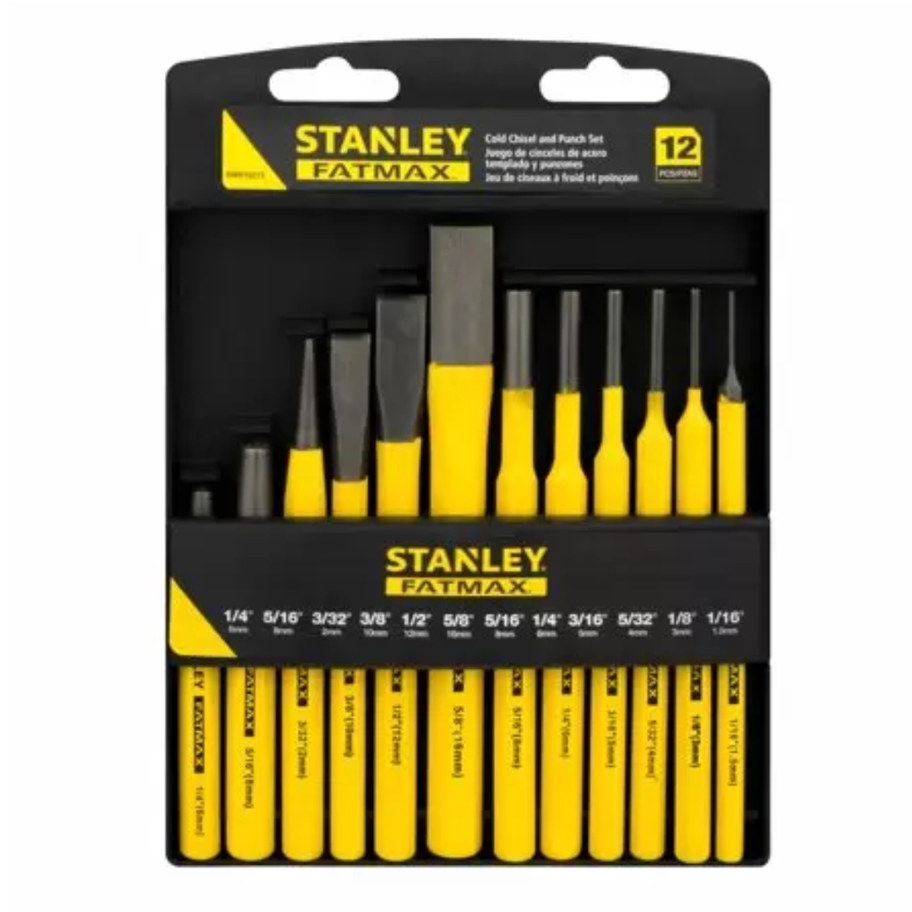 Stanley FatMax Punch and Chisel Set 12 Pk | Ferreteria Maderas 3C