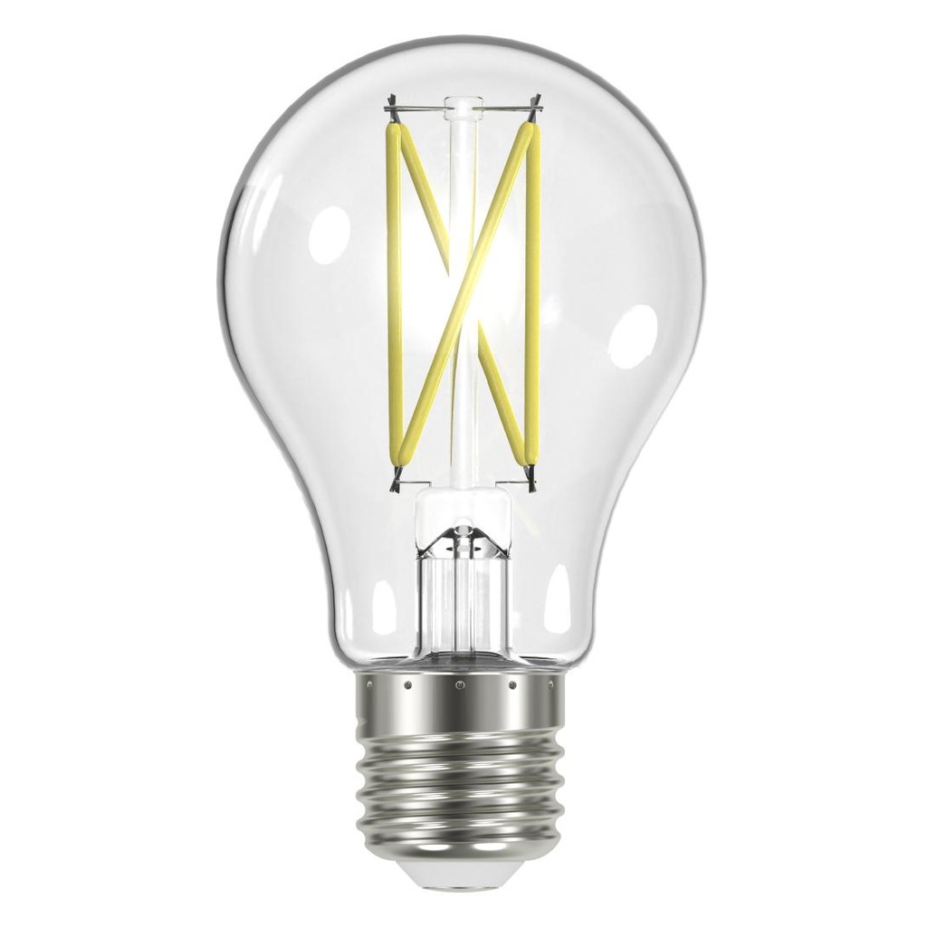 Satco 10.5w LED Bulb A19 Clear Finish 3000K 90 CRI 120 Volt - 75w-equiv ...
