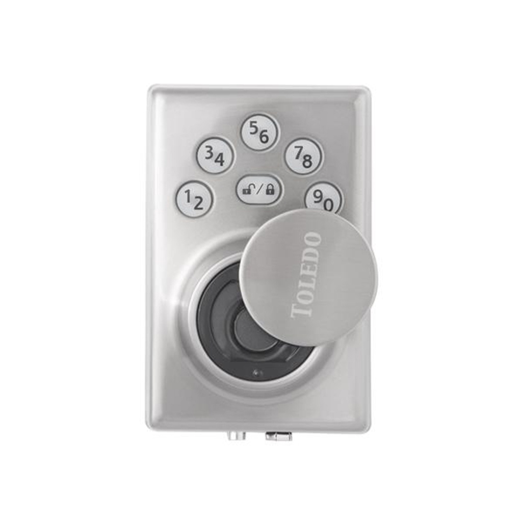 Toledo Electronic Biometric Dedbolt Lock in Satin Stainless Steel ...