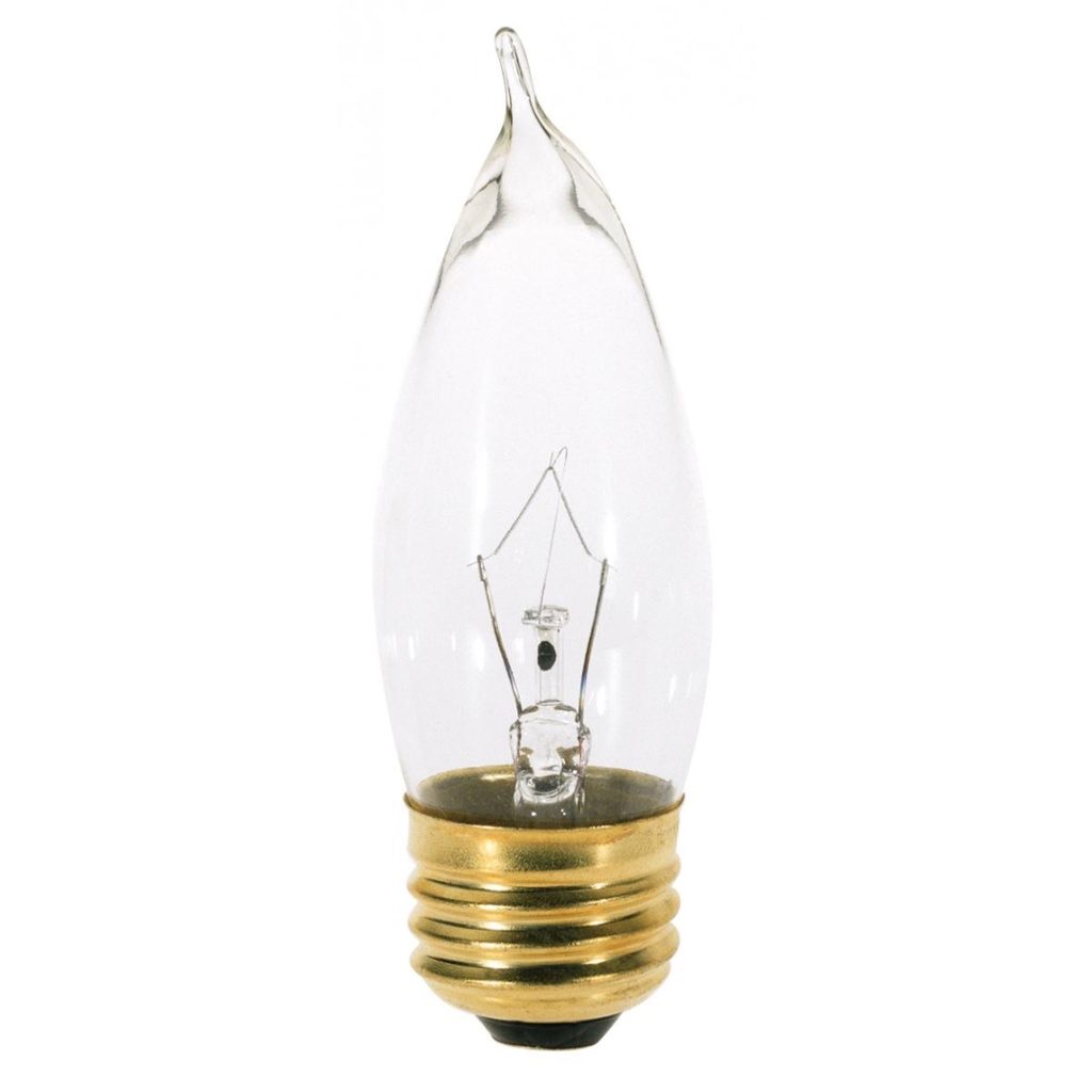Satco S3765 40 Watt CA10 Incandescent; Clear; 1500 Average Rated Hours ...