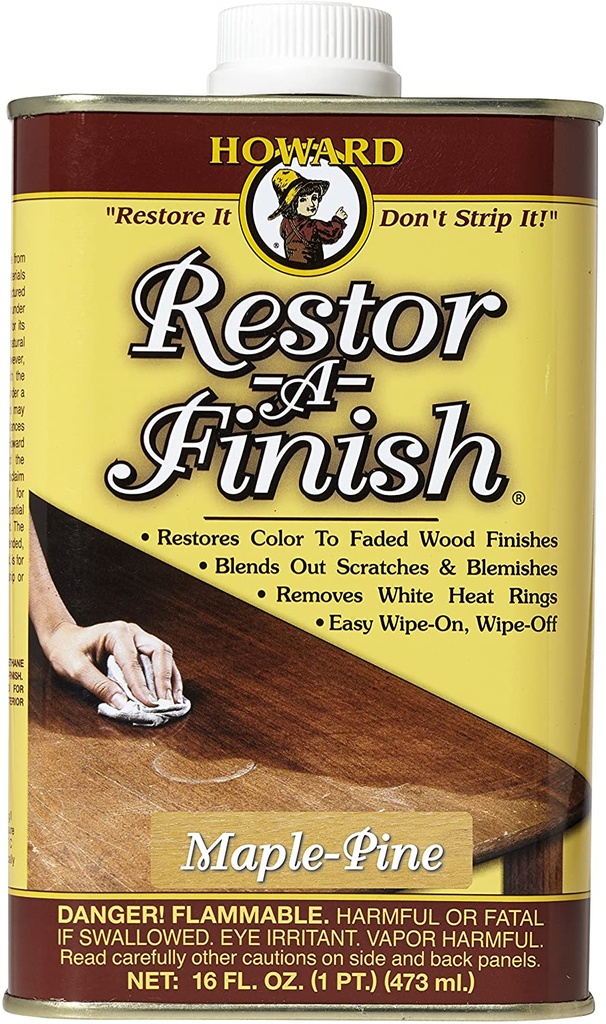 Howard Restor-a-Finish Semi-Transparent Maple Pine Oil-Based Wood ...