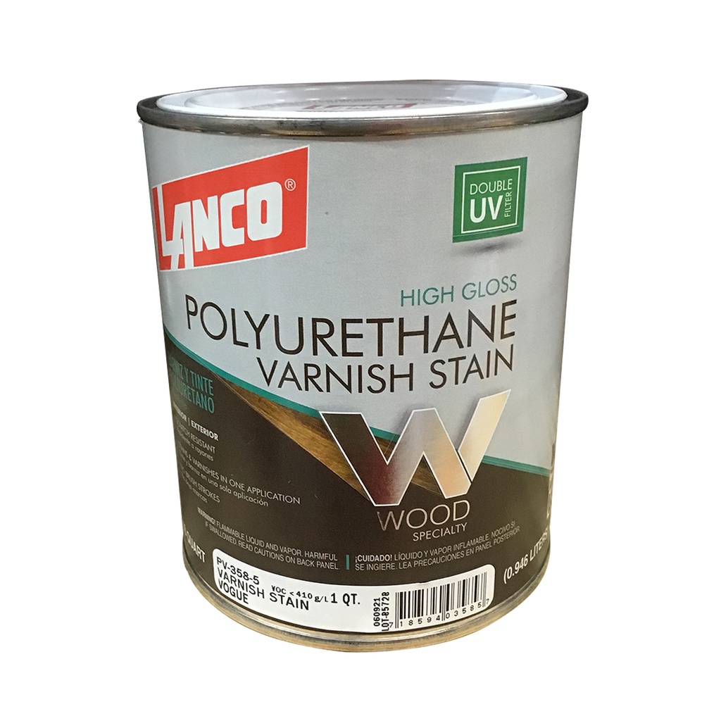 LANCO VARNISH/STAIN VOGUE QT. | Ferreteria Maderas 3C