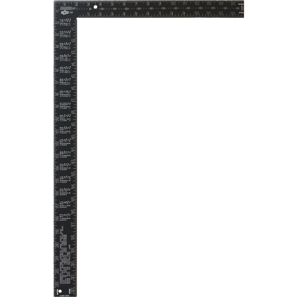 Johnson 16 in. L X 24 in. H Aluminum Framing Square | Ferreteria Maderas 3C