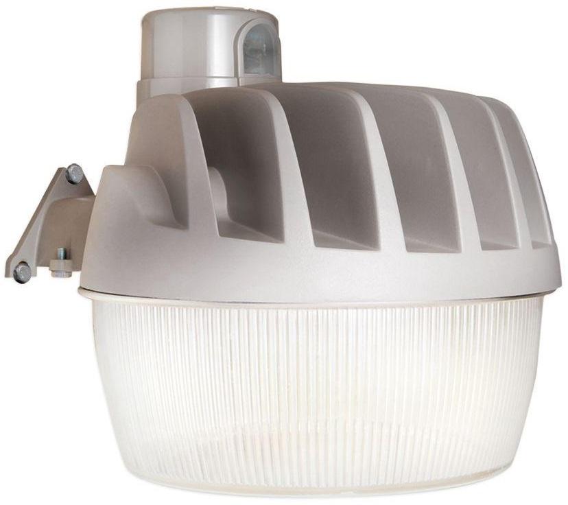 HALO AL 300-Watt Equivalent Integrated LED Gray Dusk to Dawn Area Light ...