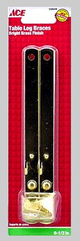 Ace 9-1/2 in. H Straight Brass Table Leg Brace | Ferreteria Maderas 3C