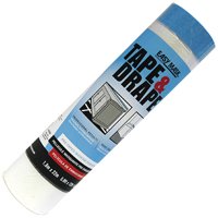 Trimaco Easy Mask 6 Ft. W X 72 Ft. L X 0.5 Mil Pre-Taped Plastic ...