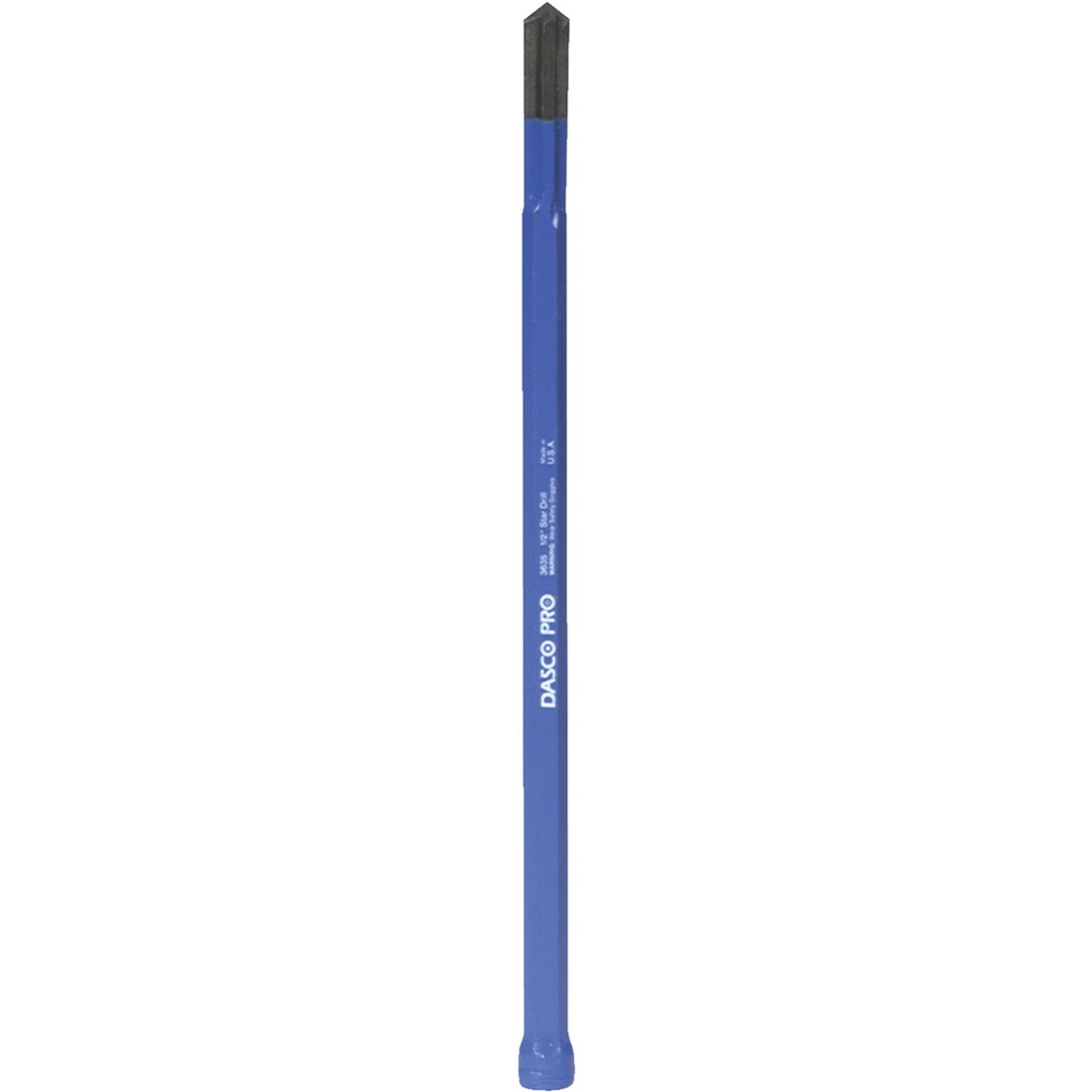Dasco Products 3635-0 1/2"x 12" Star Drill Chisel | Ferreteria Maderas 3C