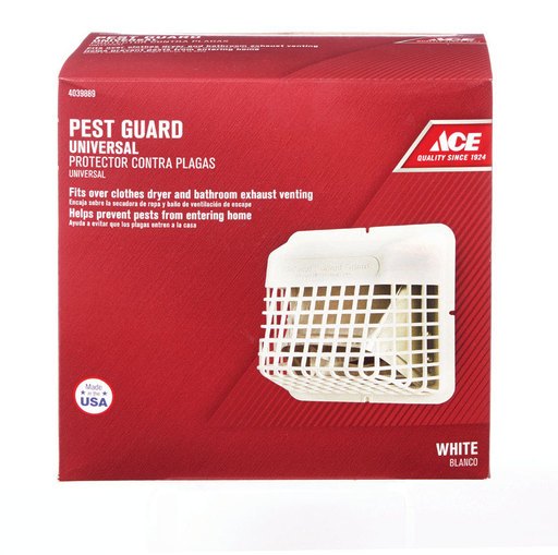 Ace 4 in. W X 7 in. L White Plastic Pest Guard | Ferreteria Maderas 3C